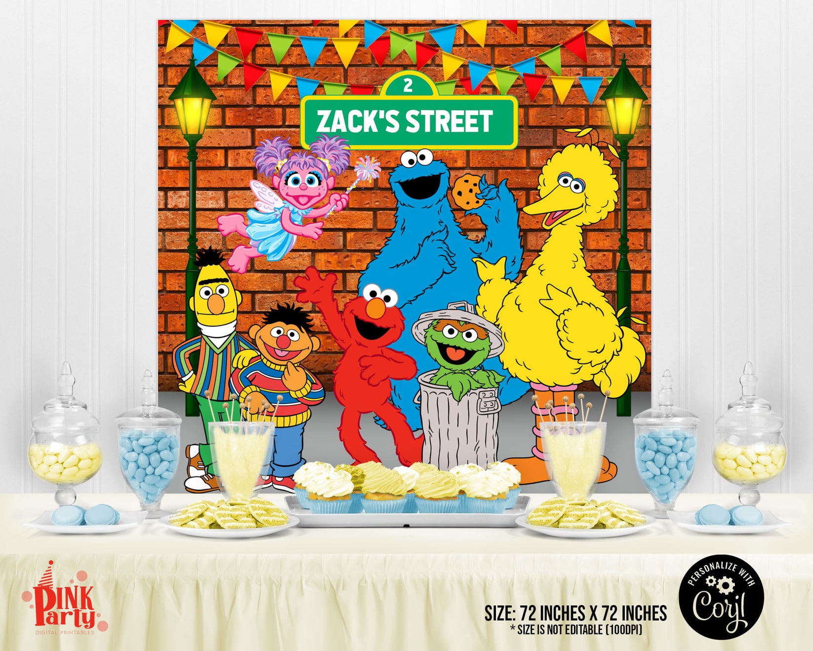 SESAME STREET PRINTABLE EDITABLE BACKDROP DESIGN – hellopinkpartyshop